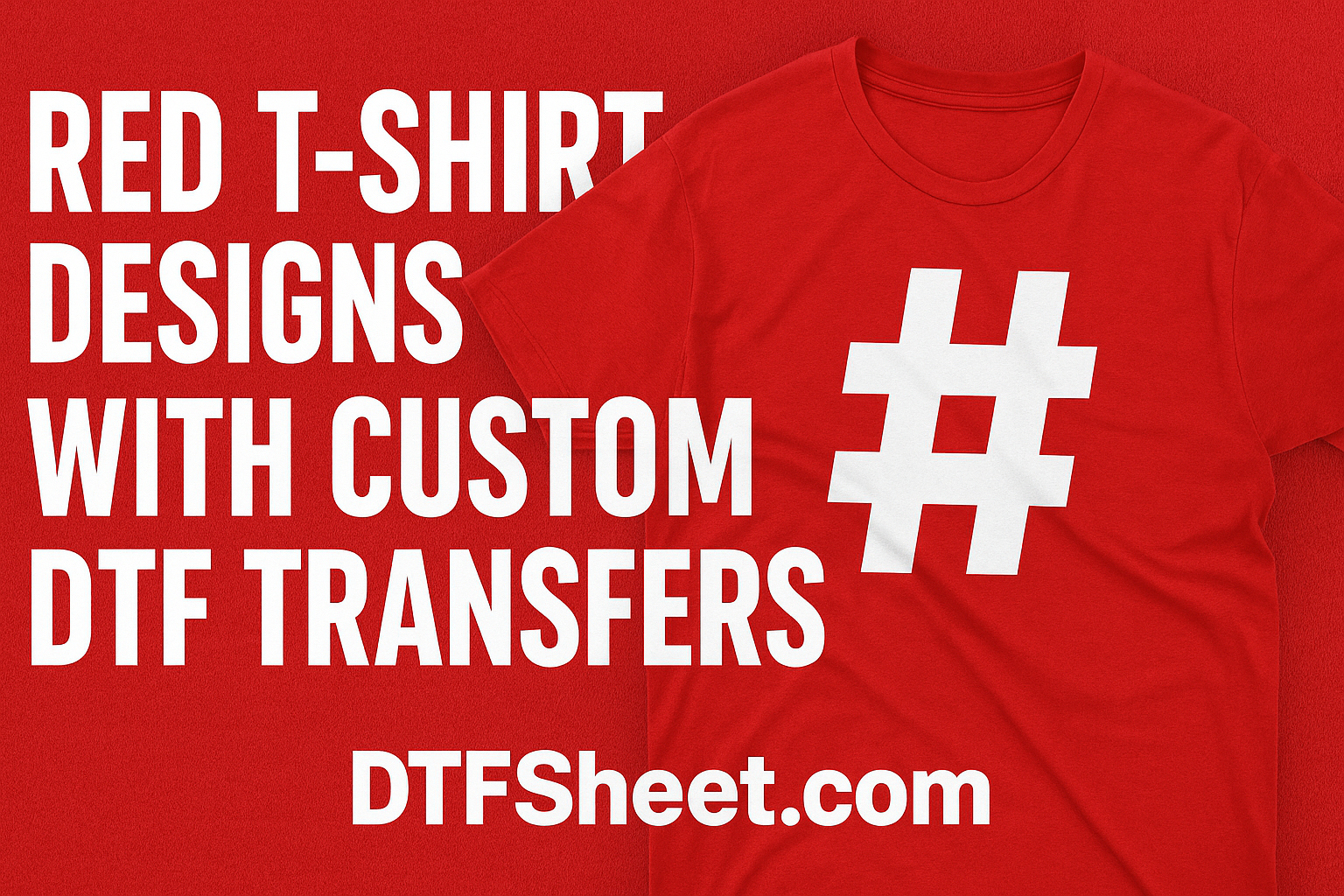 Red T-Shirt Designs – How to Make Bold Styles Pop with Custom DTF Tran ...