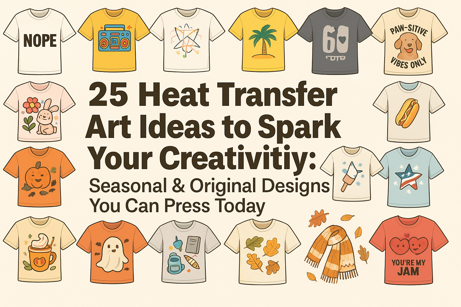 25 Heat Transfer Art Ideas to Spark Your Creativity: Seasonal & Origin ...