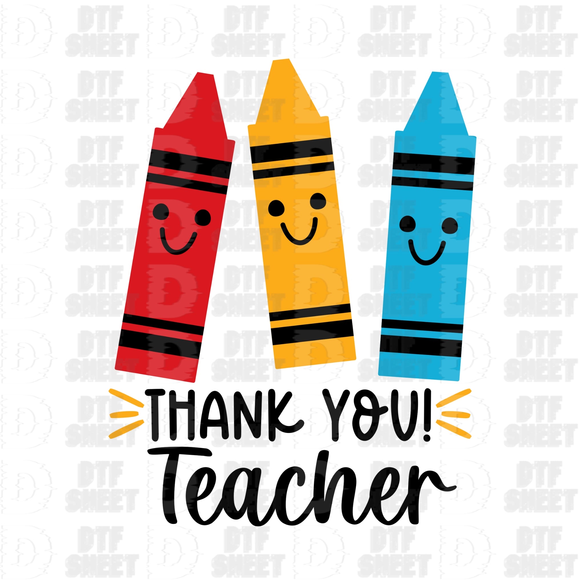 Thank You! Teacher - Teacher Collection - DTF Transfer – DTFSheet.com