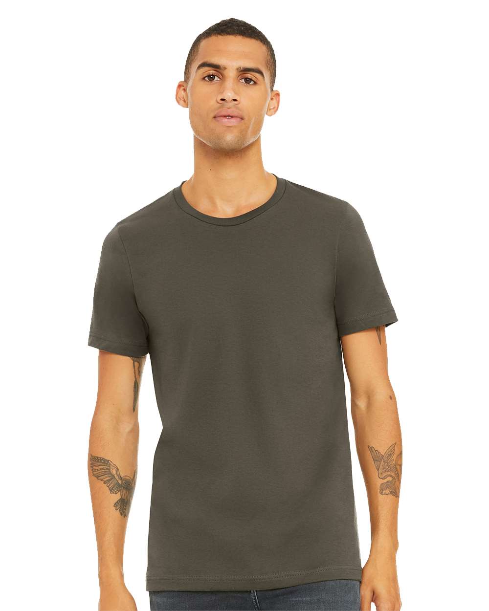 BELLA + CANVAS - Jersey Tee - 3001 - Army – DTFSheet.com