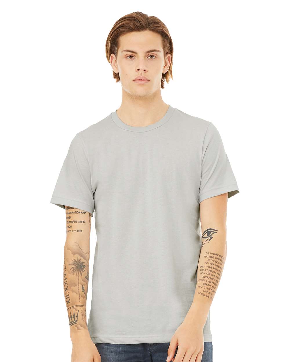 BELLA + CANVAS - Jersey Tee - 3001 - Silver – DTFSheet.com