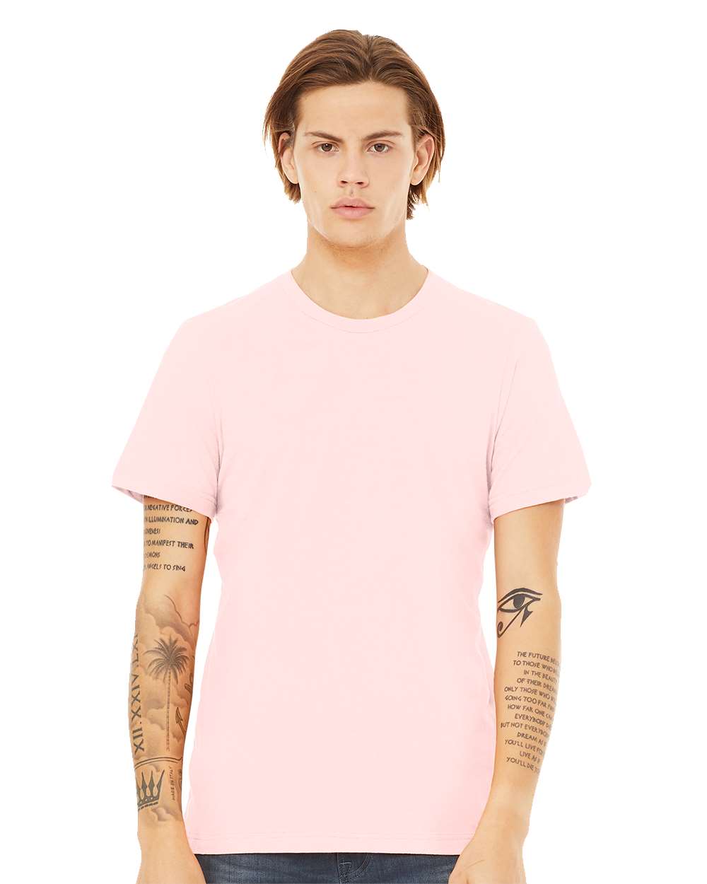 BELLA + CANVAS - Jersey Tee - 3001 - Soft Pink – DTFSheet.com