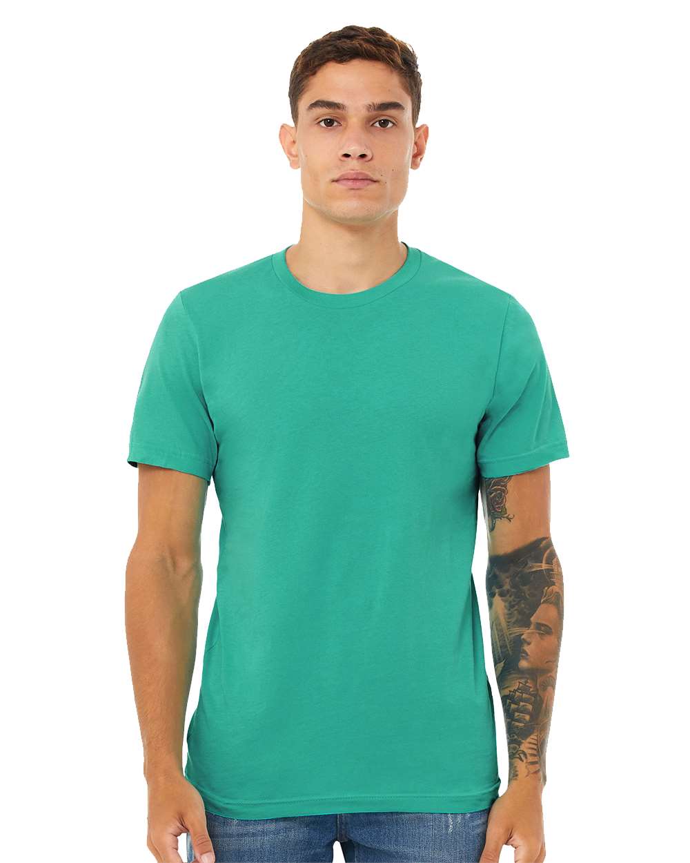 BELLA + CANVAS - Jersey Tee - 3001 - Teal – DTFSheet.com