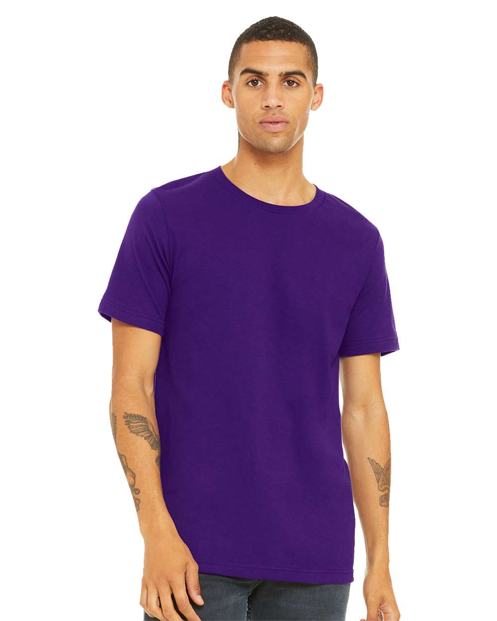 BELLA + CANVAS - Jersey Tee - 3001 - Team Purple – DTFSheet.com