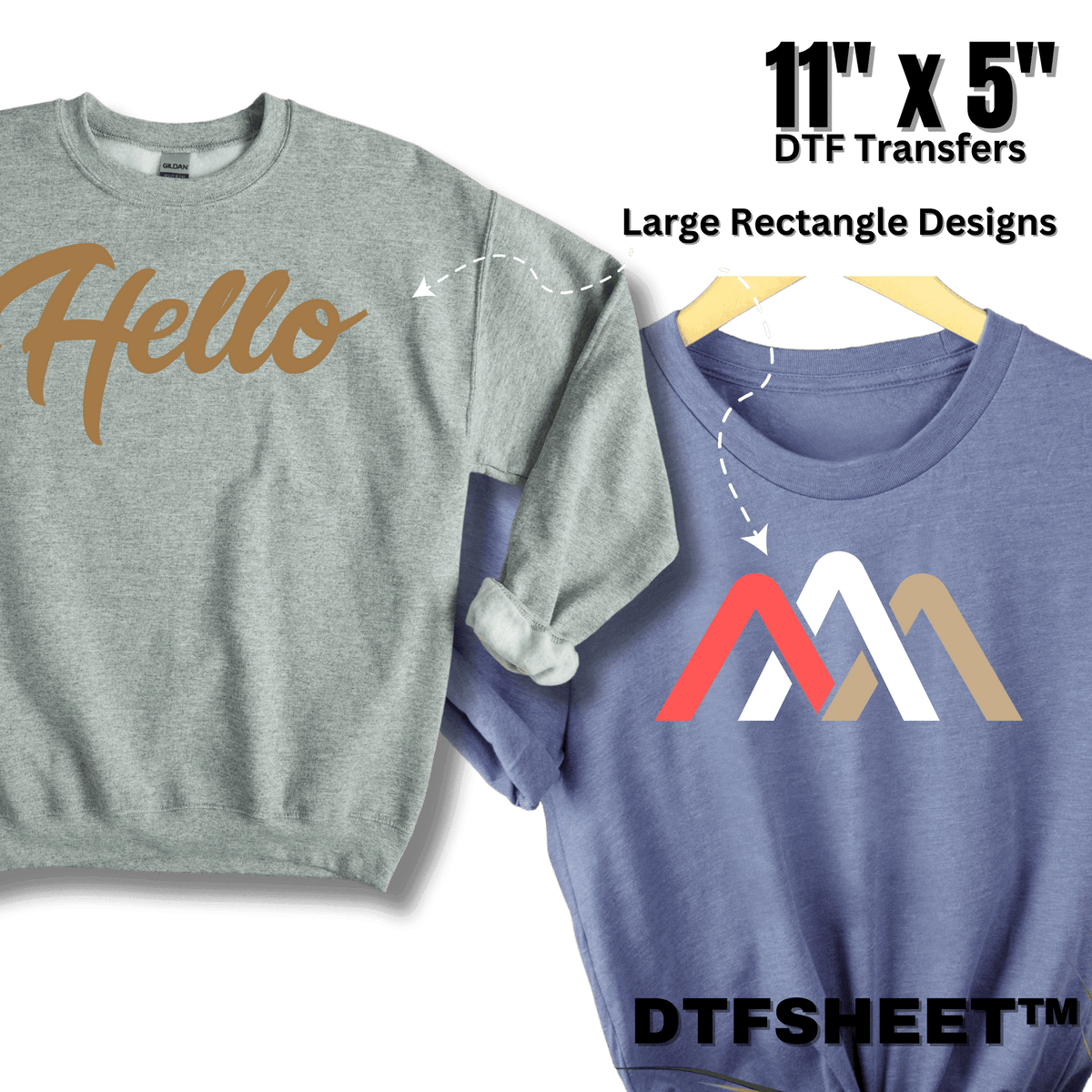 Custom DTF Transfers by Size - Ready to Press | No Minimums